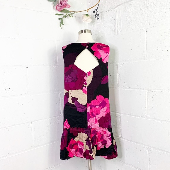 Trina Turk | Dresses | Trina Turk Miles Crew Neck Floral Flounce Dress ...